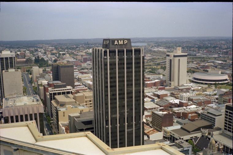 Perth from the 28th floor of Allendale Square, October 1982. - JPG 124.6 KB