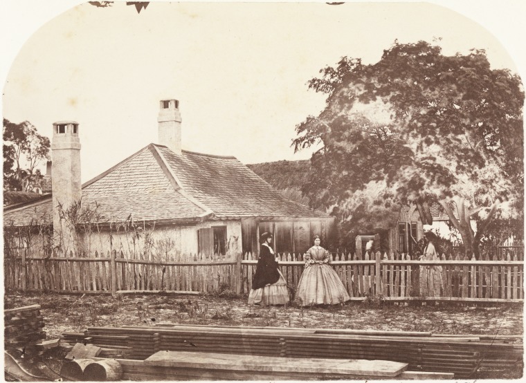 Mary Wittenoom, Fanny Stone, Cocky and Maria Stone at Alpha Cottage in ...