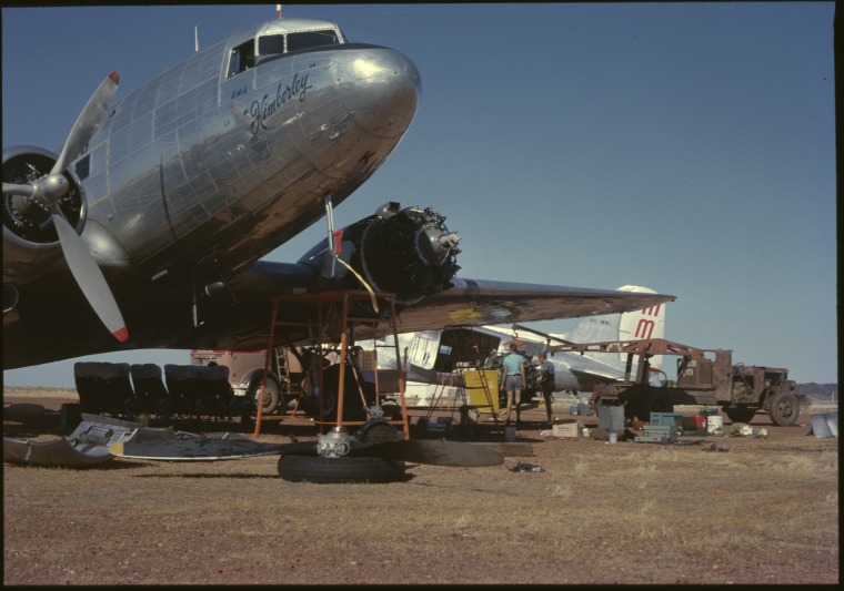 MMA DC3 VH-MMK RMA Kimberley has an engine fire on take off at ...