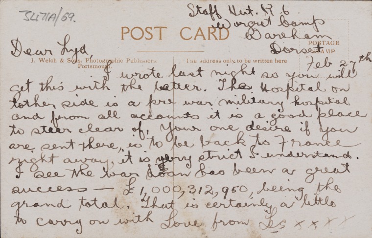 James Leslie Turner World War I postcards from 20 October 1916 to 4 ...