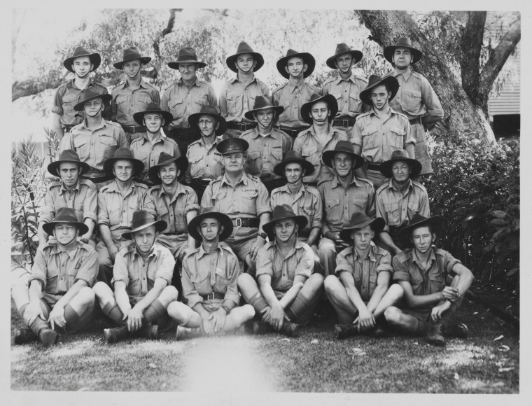 Volunteer Defence Corps personnel who participated in shooting training ...