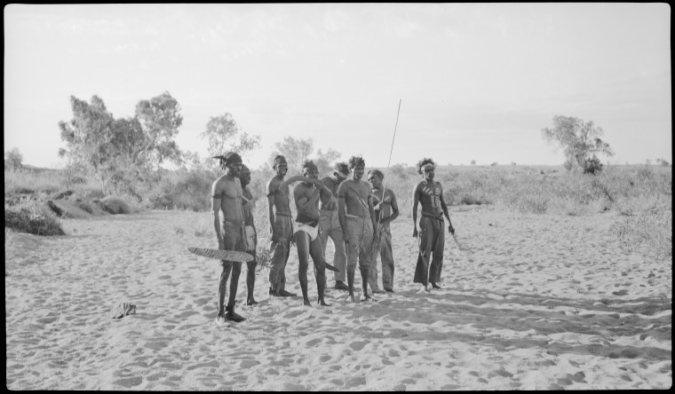 Corroboree at Corunna Downs Station, near Marble Bar, Western Australia ...