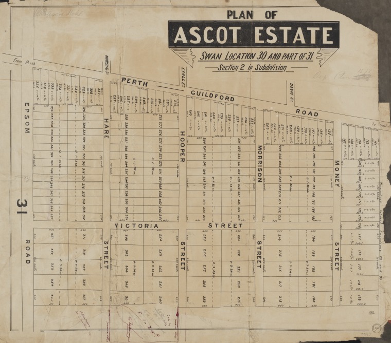 Plan of Ascot Estate. - State Library of Western Australia