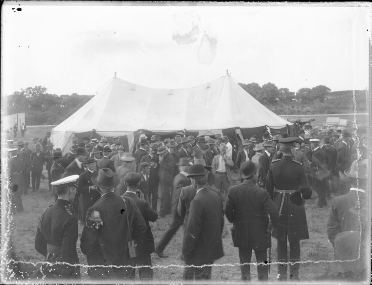 Official opening of Henderson Naval Base, Cockburn Sound, 7 May 1913 ...