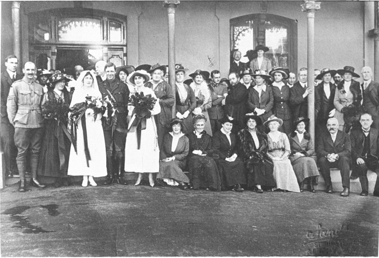 Wedding of Frank Anderson and Honoria Hassell at her home Hillside in ...