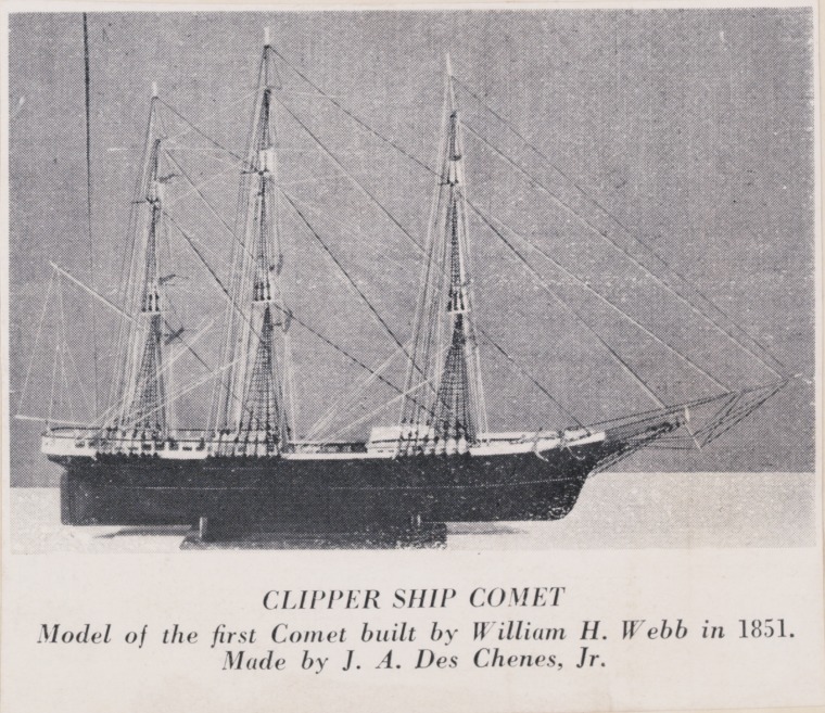 Clipper ship Comet. - JPG 181.6 KB