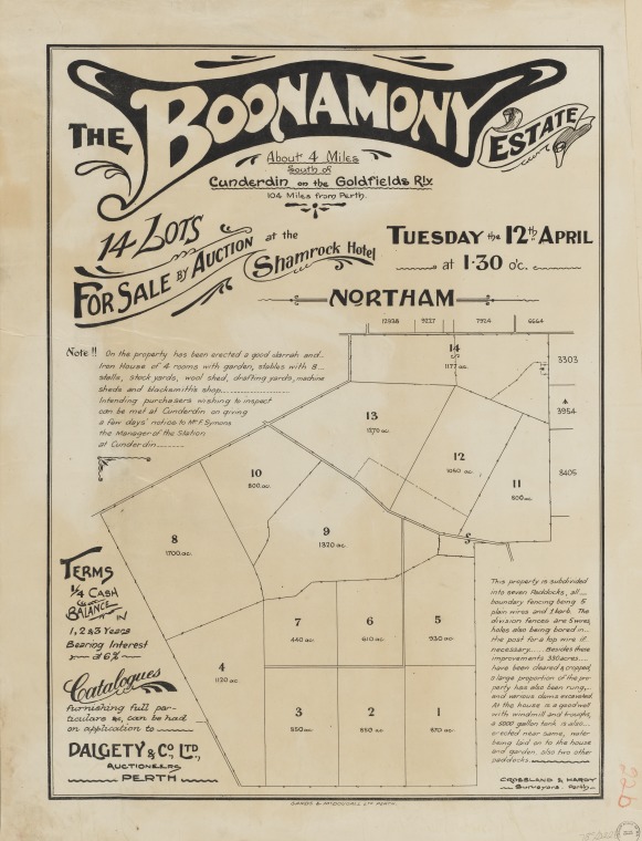 The Boonamony Estate, Cunderdin. - JPG 118.9 KB