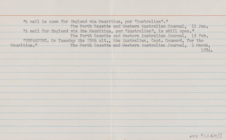 Letter from John Garrett Bussell, Augusta, Western Australia, to his ...