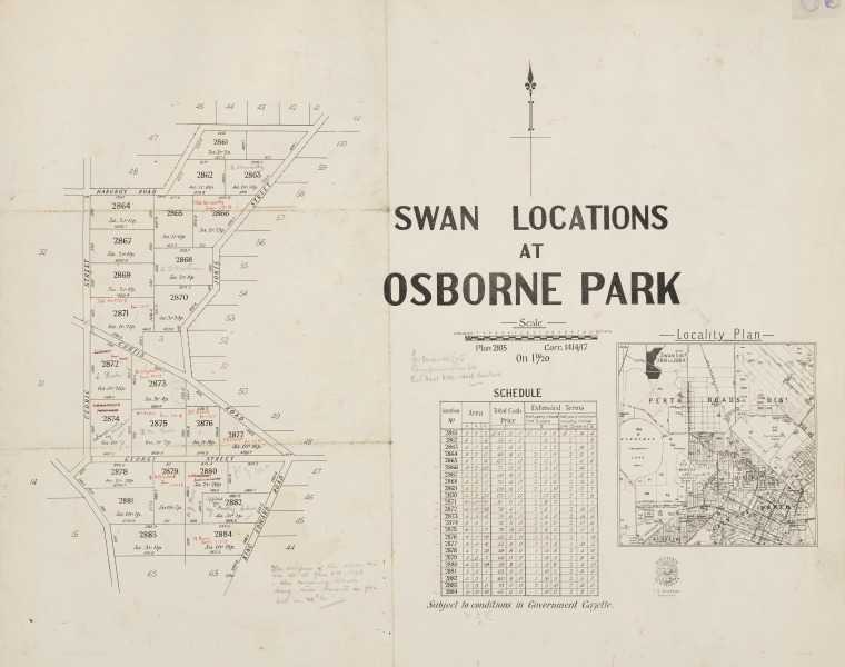 Swan Locations at Osborne Park. - JPG 91.8 KB