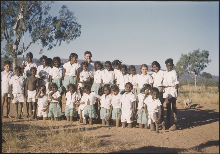 Forrest River Mission children and Harry Venville at school sports day ...
