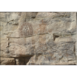 Rock paintings near Forrest River Mission. - JPG 136.9 KB