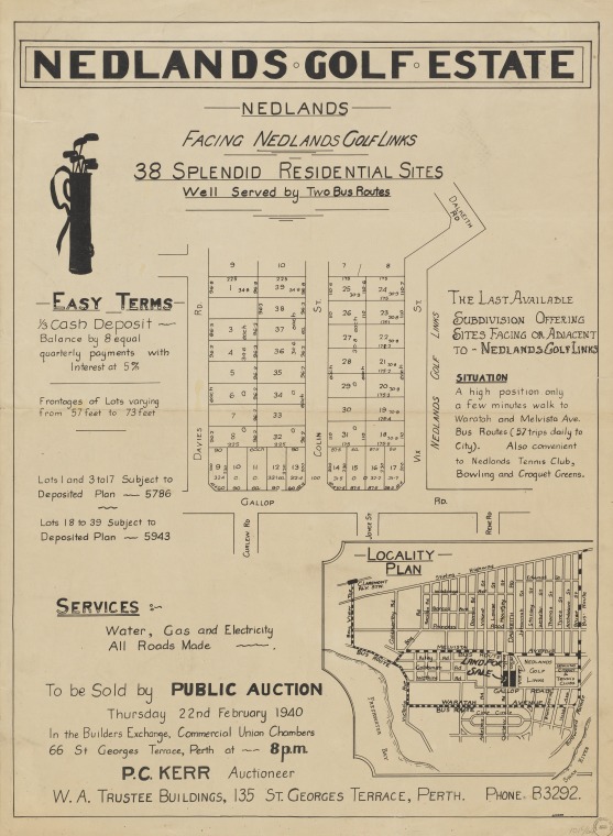 Nedlands Golf Estate. - JPG 125.7 KB