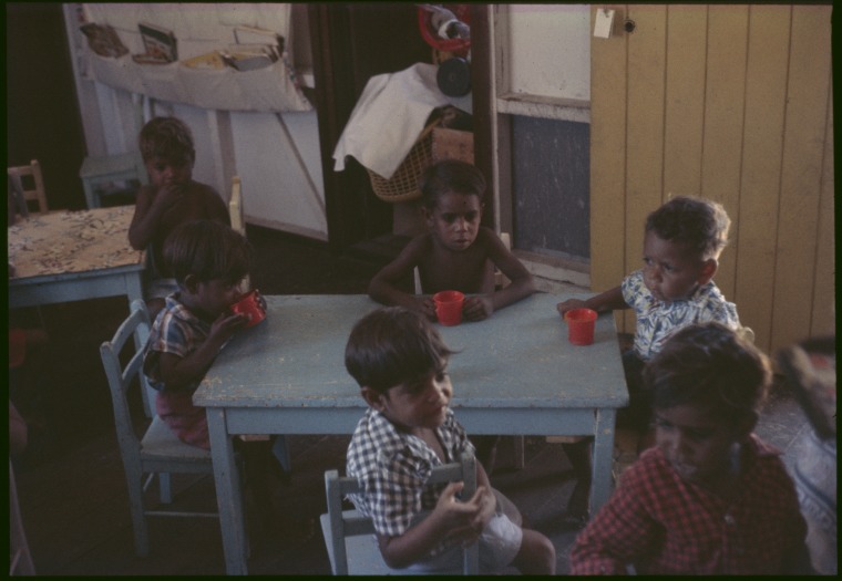 Children at Allawah Grove Kindergarten, 26 February 1960. - JPG 74.1 KB