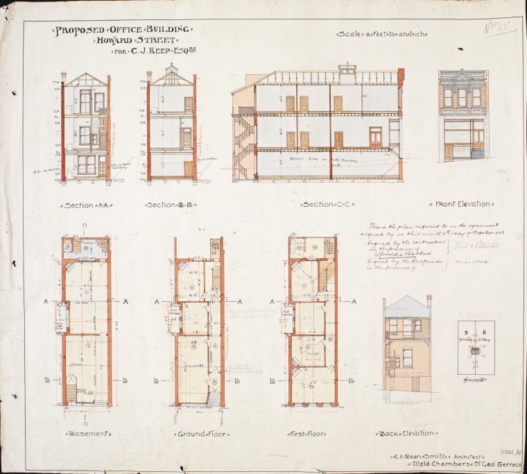 Proposed office building Howard Street, Perth, for C.J. Keep / - JPG ...
