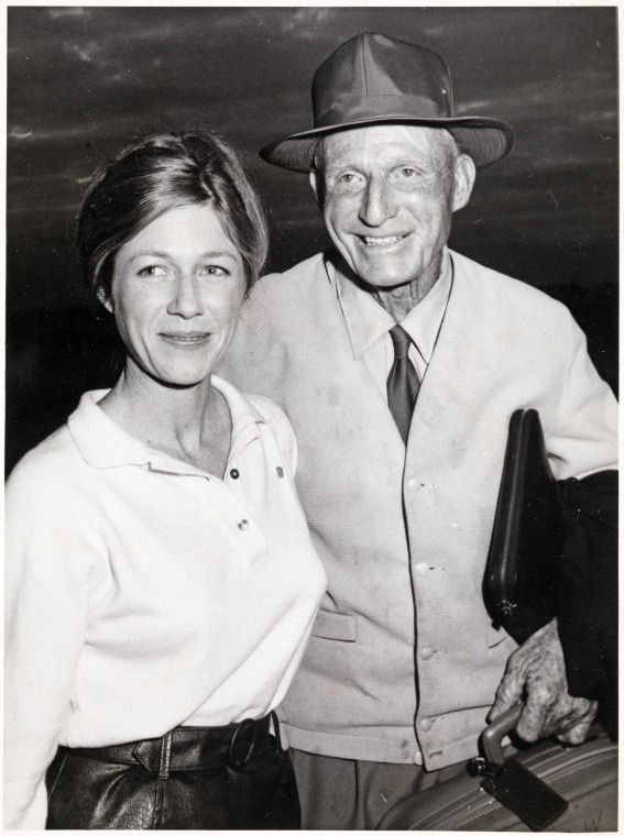 Robin Miller with her father Horrie Miller in Adelaide, August 1969 for ...