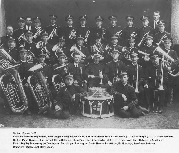 City of Perth Band at a band contest held in Bunbury. - JPG 138.5 KB