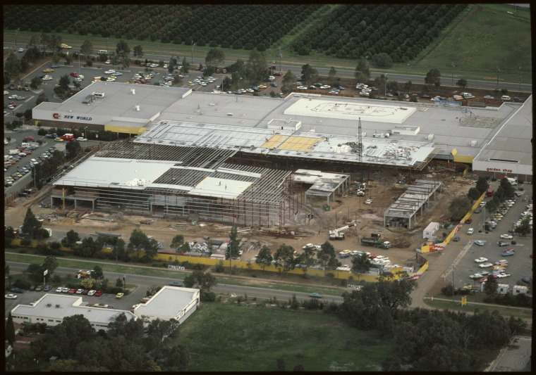 Aerial photographs of Maddington Plaza Shopping Centre with extension ...
