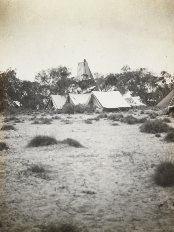 Lick Observatory's 40 foot camera, 1922 Wallal Solar Eclipse Expedition ...