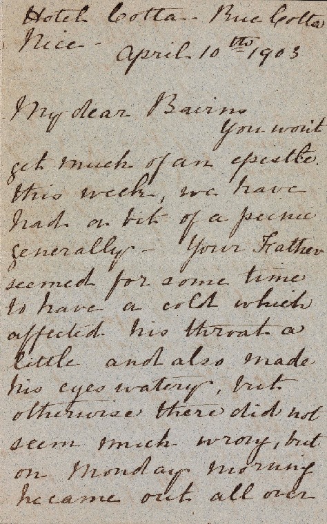 Edith Cowan and Cowan family correspondence. - PDF 11.0 MB