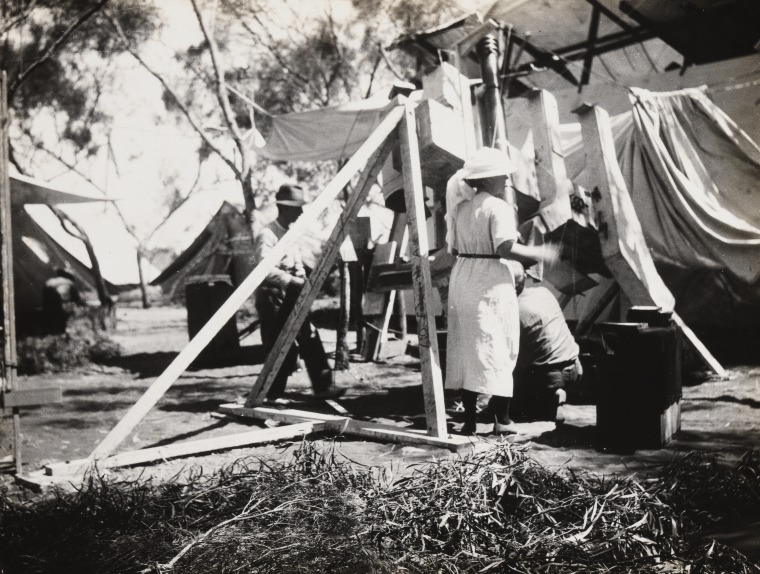 Lick Observatory's Floyd camera, 1922 Wallal Solar Eclipse Expedition ...