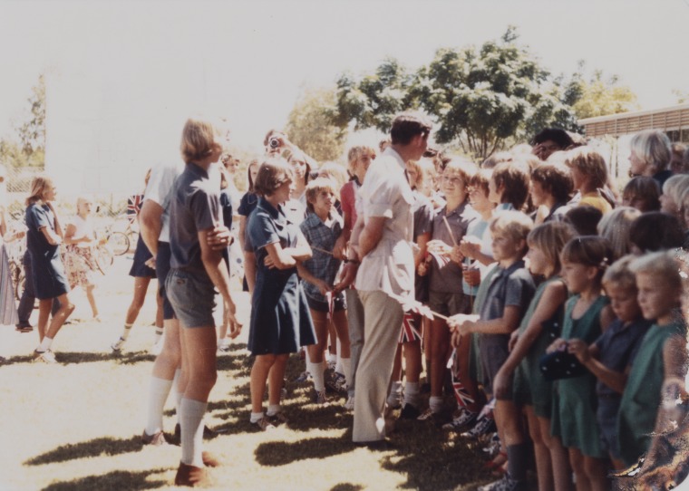 Prince Charles visits Paraburdoo Primary School, 22 March 1979. - JPG ...
