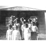 Aboriginal girls ready for church at Roelands Native Mission.