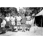 Aboriginal youths camping out at Roelands Native Mission.