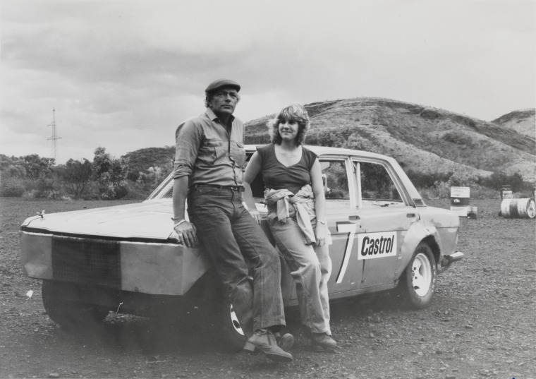 Peter Wherrett at the Tom Price Speedway. - JPG 0.1 KB