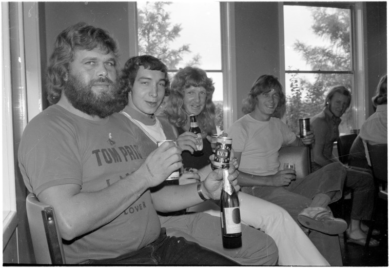 Ken Golding, Bob Cramer, Bob Foan, Brian Feast and others enjoy various ...
