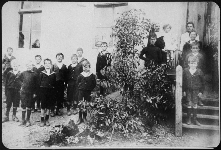 Sister Jane with some of the English orphans brought to Western ...