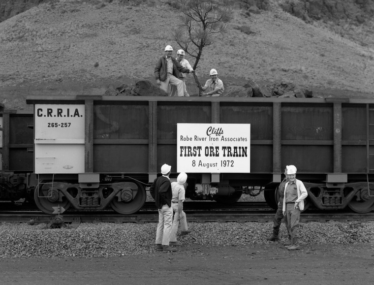 The first train of iron ore from Pannawonica to Cape Lambert, 8 August ...