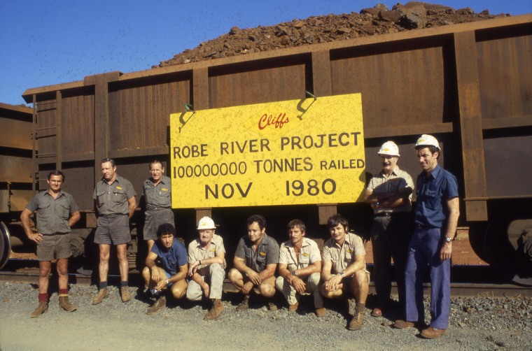 The 100 millionth tonne of iron ore to leave Pannawonica on the Robe ...