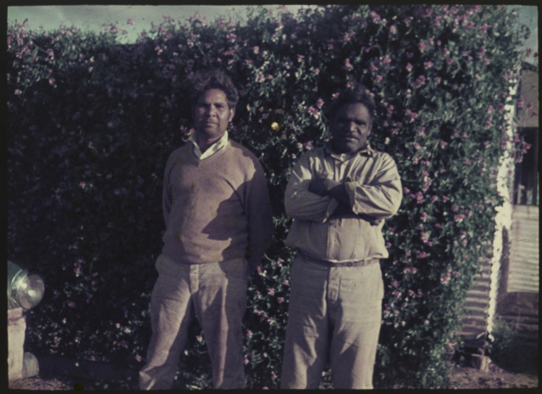 Ron Bonnie and Loomie Nelson at Mount Margaret, Western Australia ...
