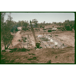 The Fitzroy River Barrage under construction, August 1961.