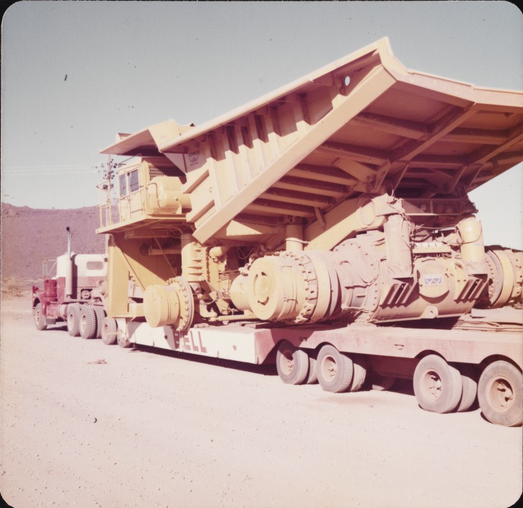 Arrival and assembley of haul trucks at Paraburdoo and Mount Tom Price ...