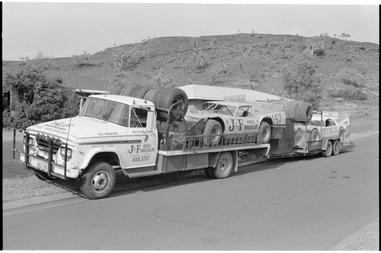 Perth drivers transported their cars to Tom Price Speedway on the back ...