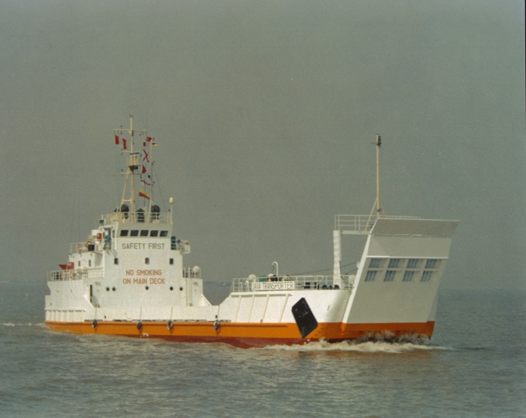 The offshore supply ship Java Transporter, 24 March 1994. - State ...