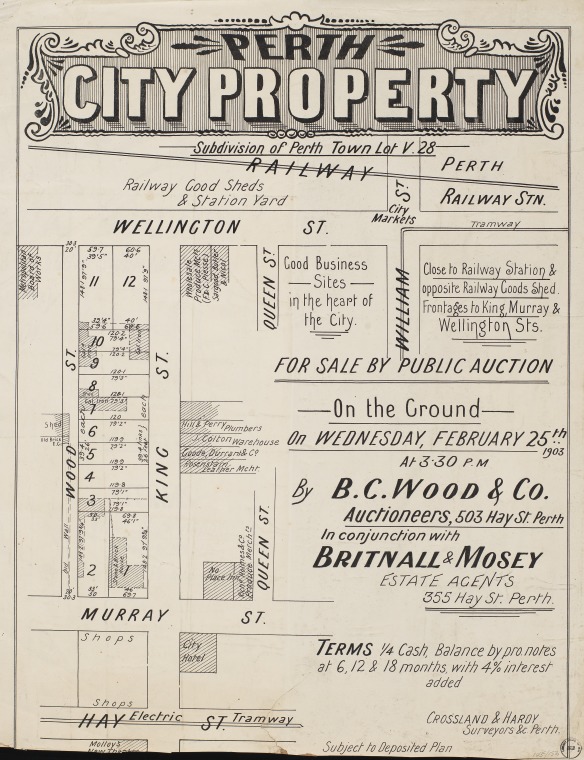 Perth city property, subdivision of Perth Town Lot V28. - JPG 159.1 KB