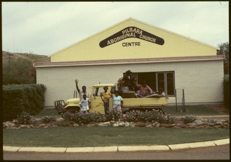 Pilbara Aboriginal Church, truck and building, Western Australia. - JPG ...