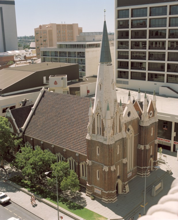 Interiors and exterior of Wesley Church, Perth. - JPG 154.6 KB