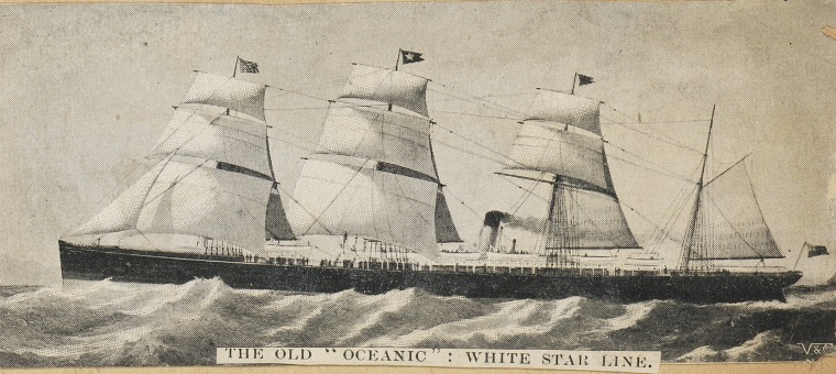 The old Oceanic - White Star Line. - JPG 110.6 KB