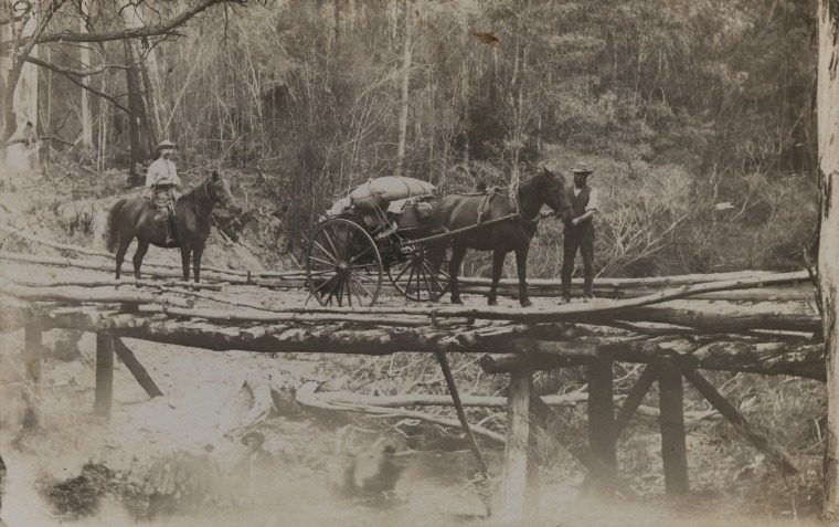 Bridge over the Kent River, built by Bert Saw and W.J. Cooper, Western ...