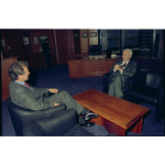 Journalist Terry Willesee interviews Perth Lord Mayor Peter Nattrass ...