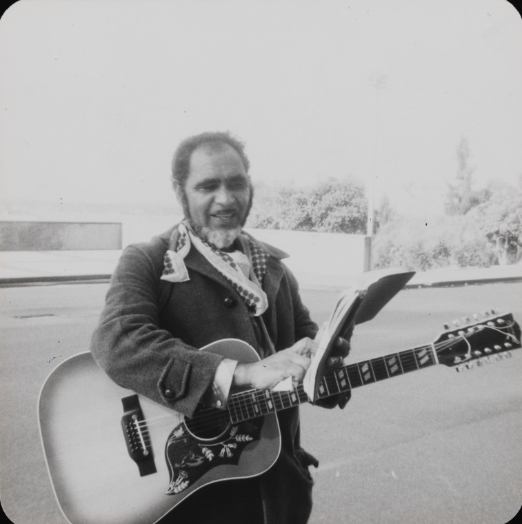 Aboriginal Christian evangelist Ron Williams speaking at the steps of ...