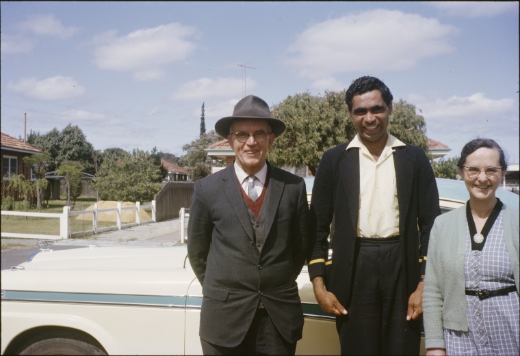 Tom Street, Ron Williams and Beryl Street at Brookton. - JPG 91.6 KB