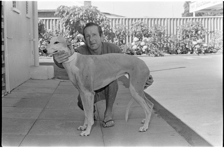 Bill Parker and greyhounds, including Nero's Lust, Western Australia ...