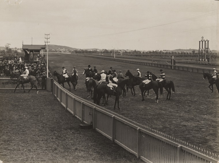 Returning to weigh in after a race on the Kalgoorlie Racecourse. - JPG ...