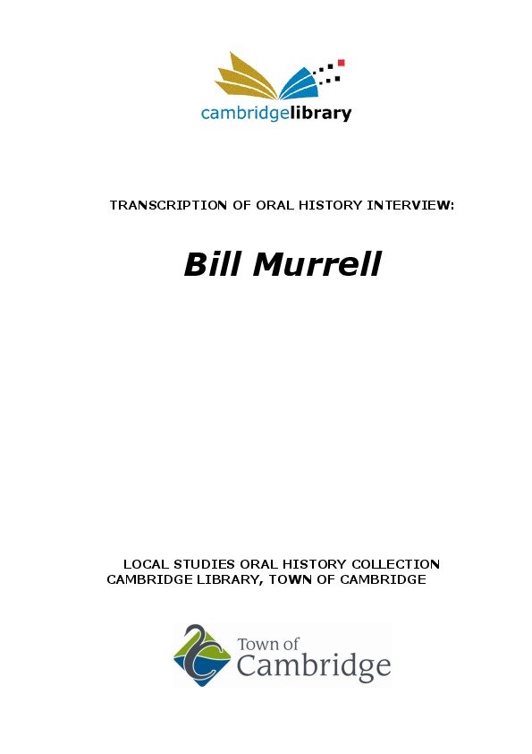 Interview with Bill Murrell in 2018 / - PDF 8.6 MB
