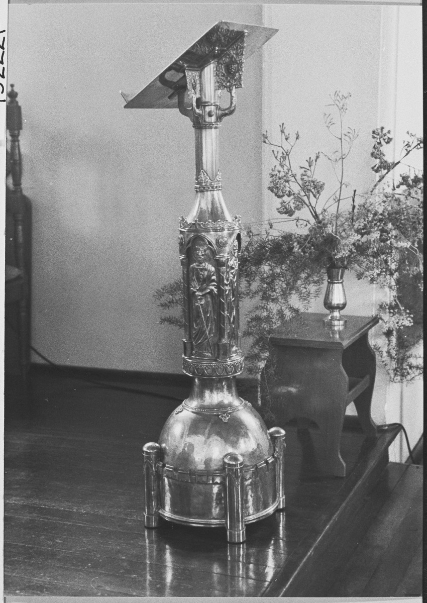 Brass lectern made by artist Gordon Holdsworth for St Paul's Anglican ...