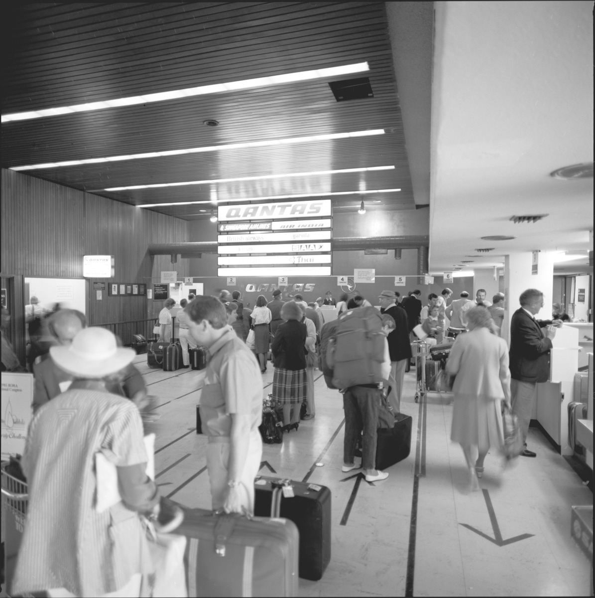 Interior of the international departure terminal at Perth Airport, 26 ...